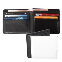 China Mens Personalized Bifold Wallet With Multiple Card Slots PU leather Sublimation Wallet Blanks for sale