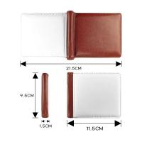 China Personalized Mens Bifold Wallet Pu Leather Blank Sublimation Wallets for sale