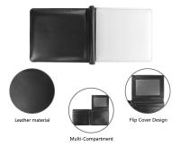 China Sublimation Leather Flap Wallet Custom Bifold Wallet For Men for sale