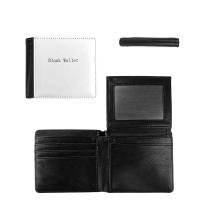 China Sublimation Leather Flap Wallet Custom Bifold Wallet For Men for sale