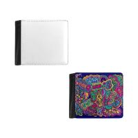 China Sublimation Leather Flap Wallet Custom Bifold Wallet For Men for sale