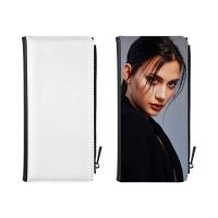 China PU Leather Blank Sublimation Wallet Credit Card Holder Purse Ladies Bag With Zipper Women'S Wallets for sale
