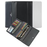 China Alligator Skin Mens Trifold Wallet Custom Printing Leather Sublimation Wallet Blanks for sale