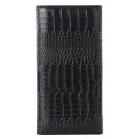China Alligator Skin Mens Trifold Wallet Custom Printing Leather Sublimation Wallet Blanks for sale