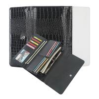 China Alligator Skin Mens Trifold Wallet Custom Printing Leather Sublimation Wallet Blanks for sale