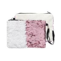 China DIY Sublimation Sparkly Sequin Makeup Bag Customized Sequin Cosmetic Bag Blanks for sale