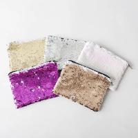 China Blank Sublimation Cosmetic Bag Diy Sublimation Makeup Bag Blanks Custom Change Purse for sale