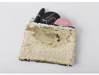 China Blank Sublimation Cosmetic Bag Diy Sublimation Makeup Bag Blanks Custom Change Purse for sale