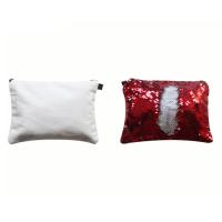 China Blank Flip Sequin Sublimation Make Up Bag Custom Logo Reversible Bling Glitter Sublimation Cosmetic Bag for sale