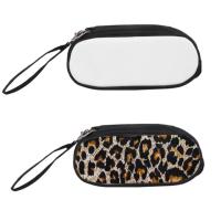 China Portable Waterproof Canvas Makeup Bag Sublimation Blank For DIY Design Pencil Case Sublimation for sale