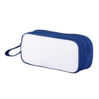 China Customized Pencil Case With Zipper Durable Sublimation Blank Multifunctional Pencil Stationery Bag Gift for sale