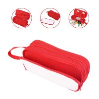 China Customized Pencil Case With Zipper Durable Sublimation Blank Multifunctional Pencil Stationery Bag Gift for sale