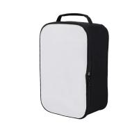 China Personalized Sublimation Printable Polyester Shoe Bag With Zipper Fashionable Daily Travel Gym Gifts Custom Shoe Storage Bag for sale