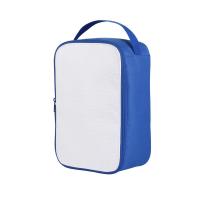 China Personalized Sublimation Printable Polyester Shoe Bag With Zipper Fashionable Daily Travel Gym Gifts Custom Shoe Storage Bag for sale