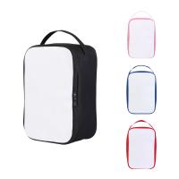 China Personalized Sublimation Printable Polyester Shoe Bag With Zipper Fashionable Daily Travel Gym Gifts Custom Shoe Storage Bag for sale
