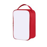 China Personalized Sublimation Printable Polyester Shoe Bag With Zipper Fashionable Daily Travel Gym Gifts Custom Shoe Storage Bag for sale