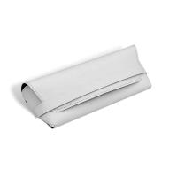 China Leather Sublimation Glasses Case Custom Logo Soft Portable Folding Eyewear Pouch Blank Sublimation Glasses Storage Bag for sale