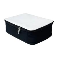 China Portable Canvas Sublimation Lunch Totes DIY Printable Sublimation Insulated Picnic Bag Blanks for sale