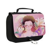 China Sublimation Toiletry Bag Custom Blanks Hanging Cosmetic Bag Personalised Travel Wash Bag for sale