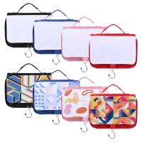 China Sublimation Toiletry Bag Custom Blanks Hanging Cosmetic Bag Personalised Travel Wash Bag for sale