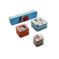 China Diy Sublimation Leather Jewelry Box With Printable PET Sheet Personalised Photo Gifts for sale