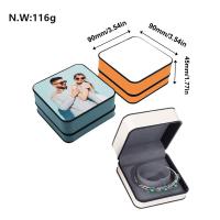 China Diy Sublimation Leather Jewelry Box With Printable PET Sheet Personalised Photo Gifts for sale