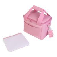 China Outdoor Camping Picnic Ice Bag Blanks Large Capacity Portable Sublimation Lunch Bag Custom Polyester Ice Bucket Bag Car Ice Bag for sale