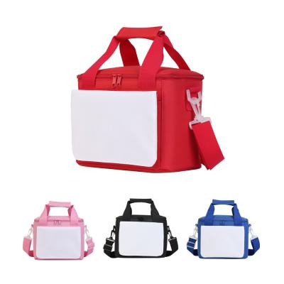 China Outdoor Camping Picnic Ice Bag Blanks Large Capacity Portable Sublimation Lunch Bag Custom Polyester Ice Bucket Bag Car Ice Bag for sale