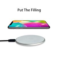 China Custom Logo Portable 15W Sublimation Magnetic Wireless Phone Charger With Printable Glass Insert for sale