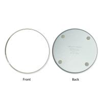 China Custom Logo Portable 15W Sublimation Magnetic Wireless Phone Charger With Printable Glass Insert for sale