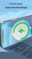 China Universal Sublimation Magsafe Wireless Phone Charger Custom Logo 15W Fast Charging Pad Portable for sale