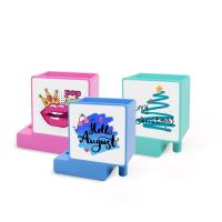 China Blank Plastic Sublimation Pen Holder Custom Office Desk Pencil Container Brush Pot for sale