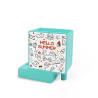 China Blank Plastic Sublimation Pen Holder Custom Office Desk Pencil Container Brush Pot for sale