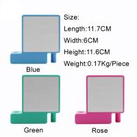 China Blank Plastic Sublimation Pen Holder Custom Office Desk Pencil Container Brush Pot for sale
