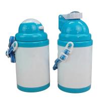 China Diy Custom Blank Sublimation Flip Top Water Bottle For Kids Straw Drink Children Bottle for sale