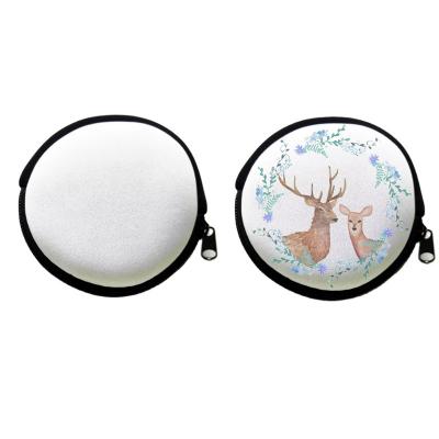 China Diy Small Neoprene Blank Sublimation Coin Purse Custom Coin Pouch for sale