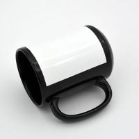 China 11oz Sublimation Ceramic Coffee Mug With White Patch Bulk Sublimation Mugs for sale