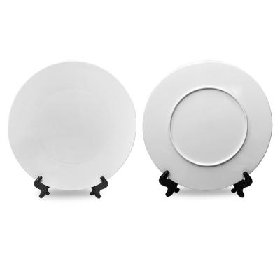 China Printable Photo 8 Inch 10 Inch Plastic Sublimation Plate Blanks Decoration Dinner Plates Plastic Moonlight Plate Blank for sale