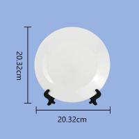 China 8'' 10'' Ceramic White Sublimation Plates Home Plate Sublimation Blank for sale