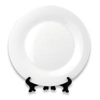 China 8'' 10'' Ceramic White Sublimation Plates Home Plate Sublimation Blank for sale