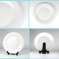 China 8'' 10'' Ceramic White Sublimation Plates Home Plate Sublimation Blank for sale