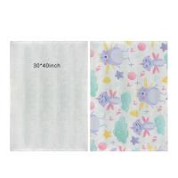 China White Blank Sublimation Baby Blanket Custom Super Soft Fleece Flannel Swaddle Sublimation Blankets for sale
