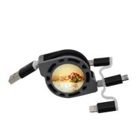 China Double Sided 3 In 1 Sublimation USB Data Cable Custom Flash Drive for sale