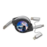 China Double Sided 3 In 1 Sublimation USB Data Cable Custom Flash Drive for sale