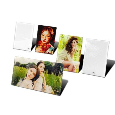China Blank Coated Sublimation Glass Frame Sleek And Modern Design Custom Sublimation Photo Frame for sale