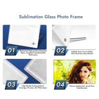 China Blank Coated Sublimation Glass Frame Sleek And Modern Design Custom Sublimation Photo Frame for sale