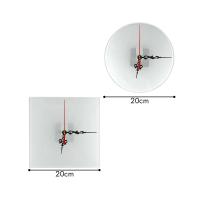 China 20cm 30cm Sublimation Glass Clock Coated Clock Photo Frame Blanks for sale