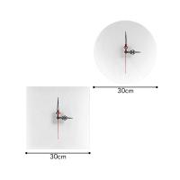 China 20cm 30cm Sublimation Glass Clock Coated Clock Photo Frame Blanks for sale