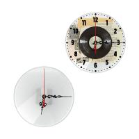 China 20cm 30cm Sublimation Glass Clock Coated Clock Photo Frame Blanks for sale