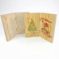 China 20*12cm Eco-Friendly MDF Wood Sublimation Picture Frame Hinged Folding Memory Personalized Photo Frame for sale